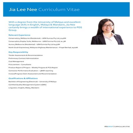 Jia Nee Lee CV | PDF