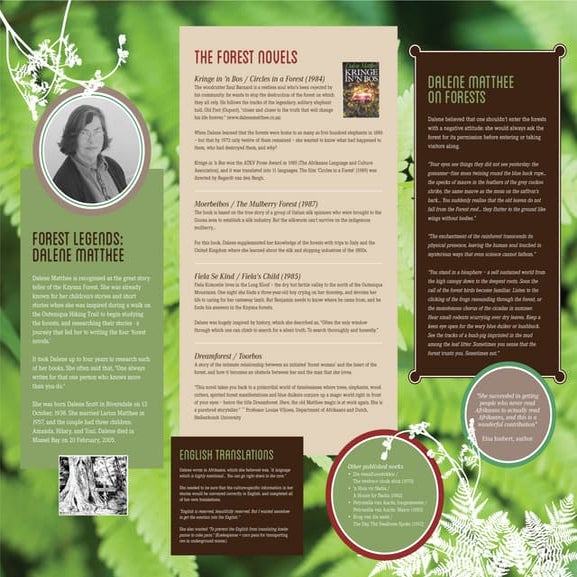 2 Rooted in Time: Dalene Matthee's Knysna forest novels | PDF | Fiction ...