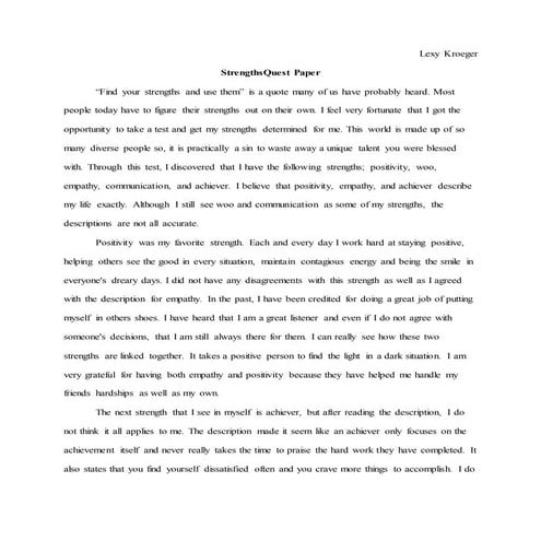 Strength Paper | PDF