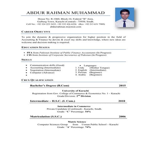 Abdur Rahman Muhammad | PDF