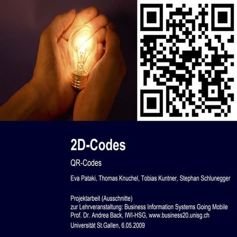 2D-Codes Grundlagen und Anwendungen in Unternehmen | PPT