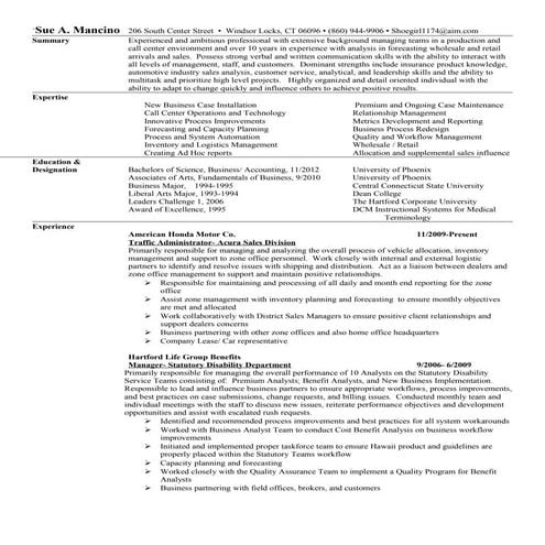 sue mancino resume rev 3 | PDF