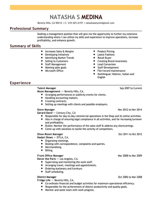 Natalie's Resume 2016 | DOCX