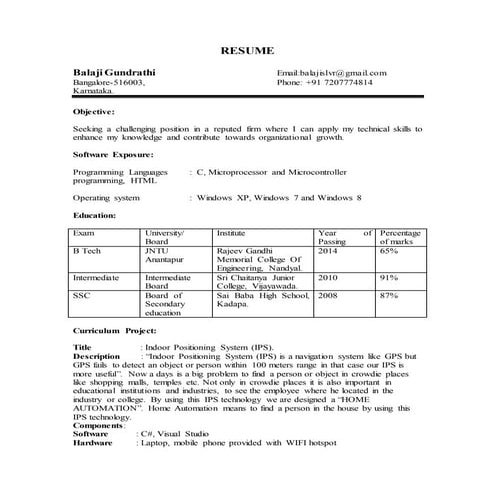 My resume | DOCX