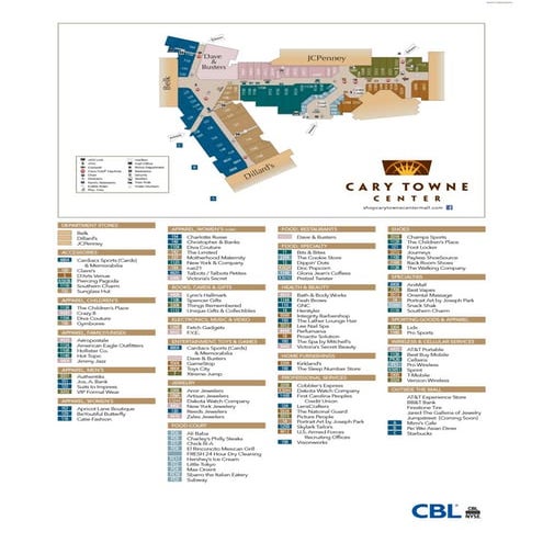 Cary Towne Center directory map | PDF