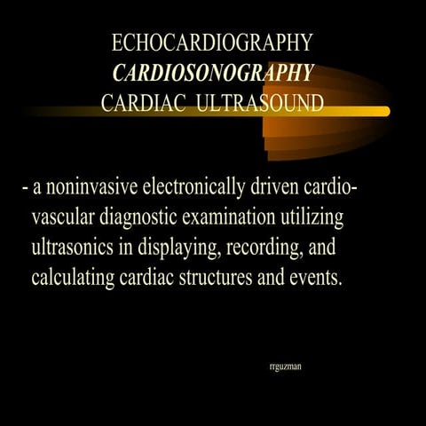 Basic echocardiography | PPTX