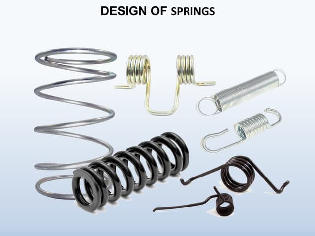 Design of helical spring against static loading | PPTX | Physics | Science