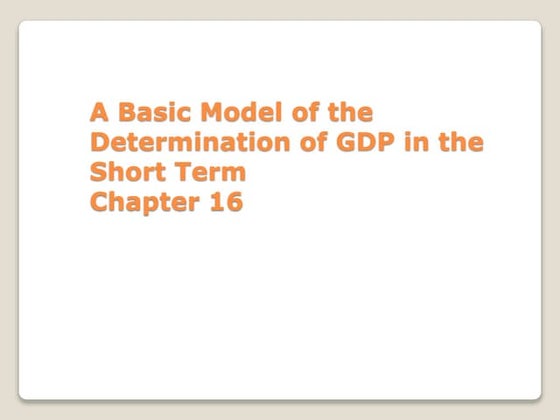 Simple keynesian model of income determination | PPT