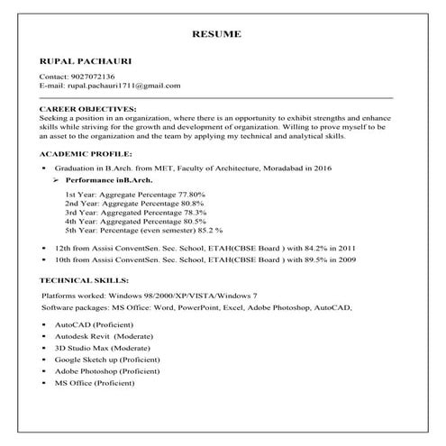 Rupal CV (1) | PDF