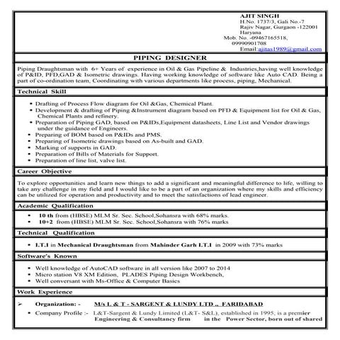AJIT RESUME -Feb-2016 | DOC