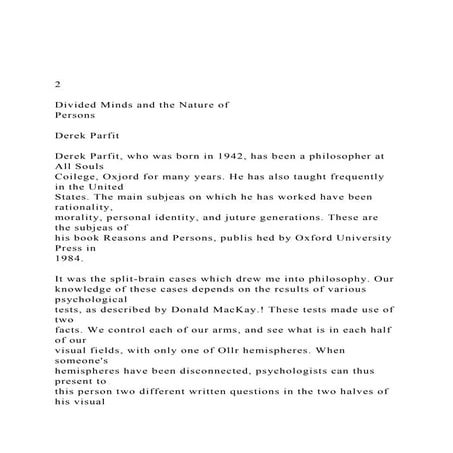 2 Divided Minds and the Nature of Persons Derek Parf.docx