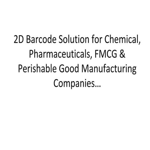 2D Pharma Presentation | PPT