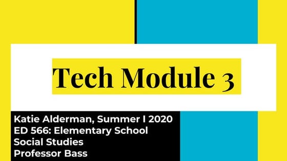 Technology module 3 | PPTX | Education