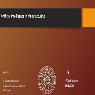 ai in manufacturing b.techd dsadad da .ppt