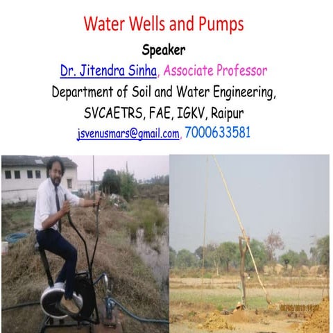 Water, Wells and Pumps | PPTX