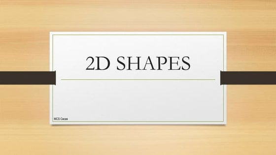 Shapes | PPT