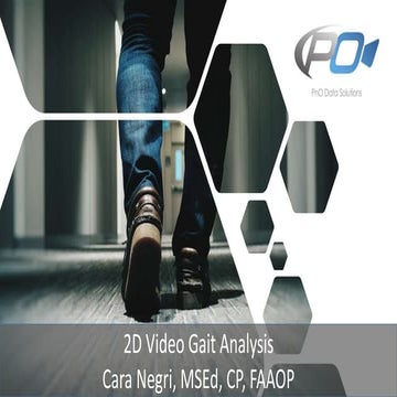 2D video Gait Analysis | PPTX