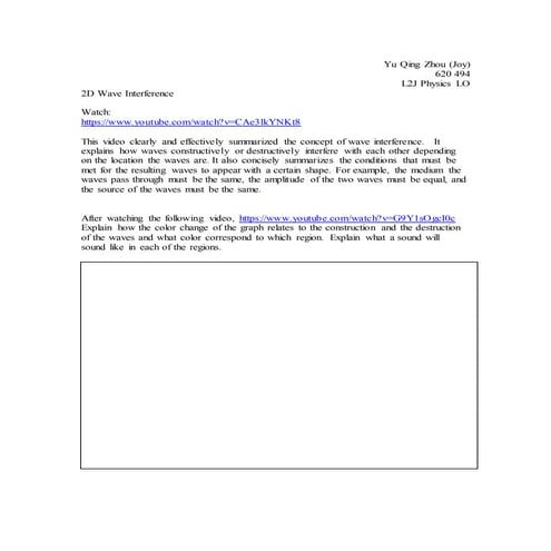 2 D Wave Interference Docx