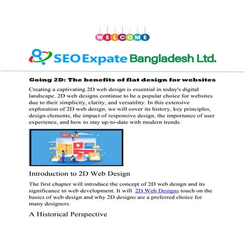 Going 2D: The benefits of flat design for websites | PDF