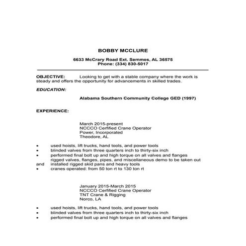 Bobby's Resume | PDF