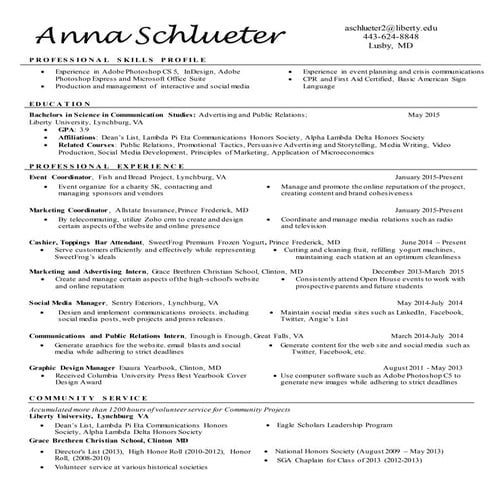 Anna Schlueter Resume | DOCX
