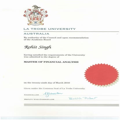 Master of Financial Analysis Degree | PDF