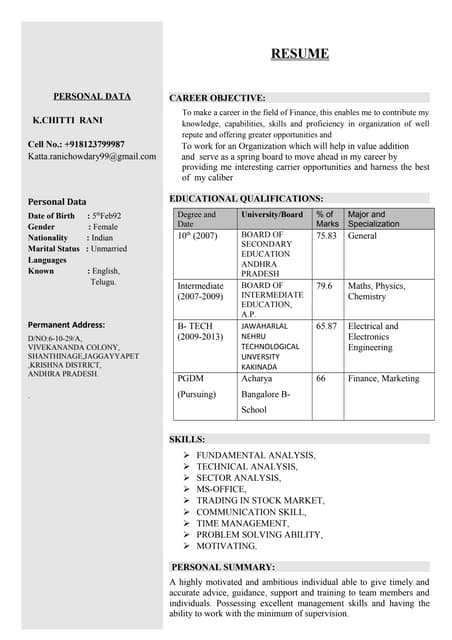 Anu resume | DOCX