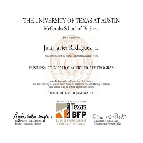 BFP Certificate JJR2654 | PDF