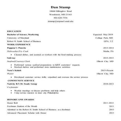 Current Resume | PDF