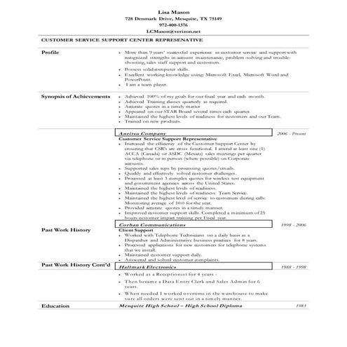 resume 2016 | DOCX