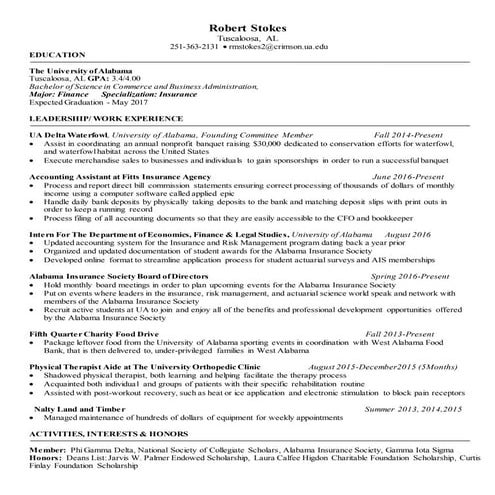 Rob Stokes Resume | PDF