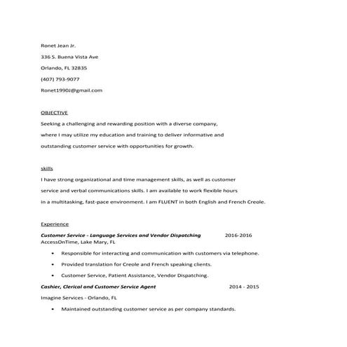Mckee's Resume | DOCX