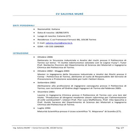 MURE'_CV_25012017_IT | PDF