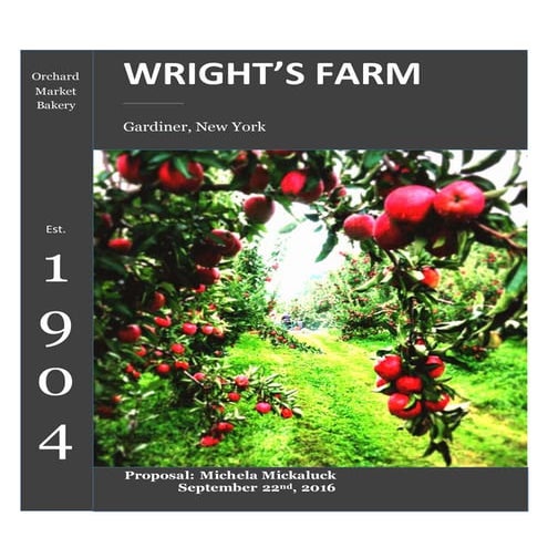 Com 315 Proposal Wright's Farm | PDF