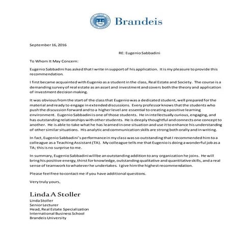 Recommendation | DOCX