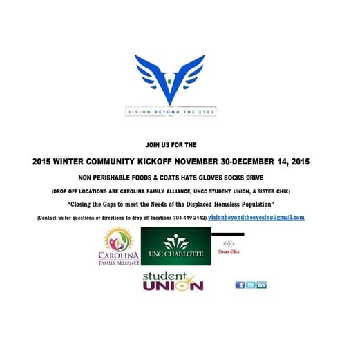 WINTER FOOD DRIVE 2015 | PPT