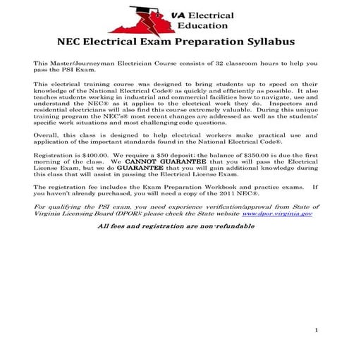 Exam Preparation Syllabus | DOCX