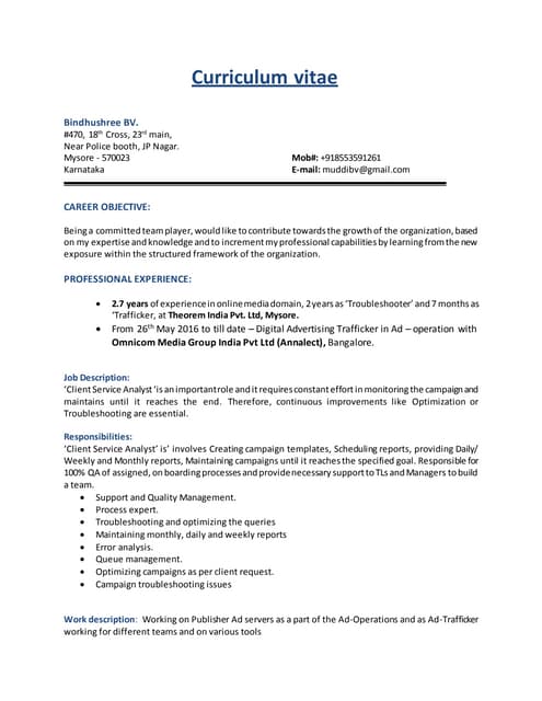 sandhya resume Updated 1 | PDF