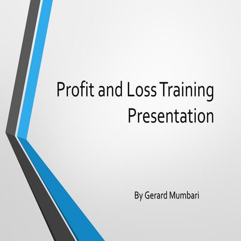 Profit and Loss Accounts Training | PPT
