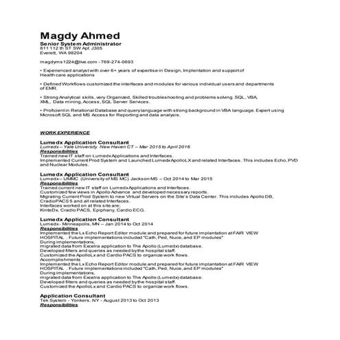 Magdy Resume 2016 | DOCX