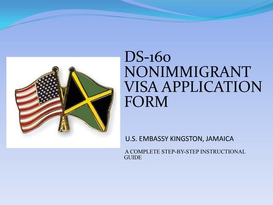 U.S. Nonimmigrant Visas: Completing Form DS-160 | PPTX | Travel ...