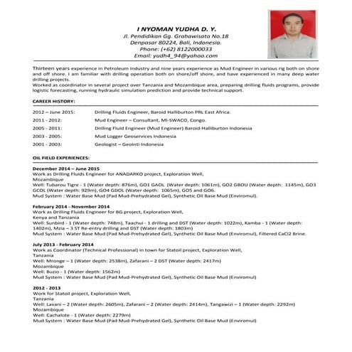NYOMAN YUDHA CV August 2015 | PDF