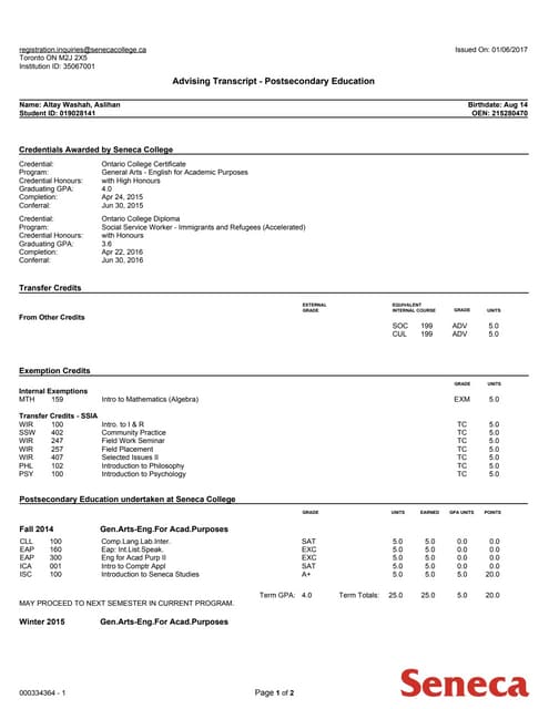 Walden University _Official Transcript-3 3 | PDF