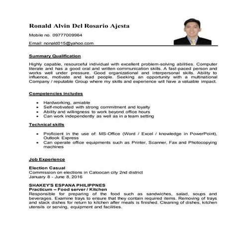 Ramon mitra resume