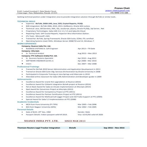 Pranav_Chati_Resume2016 | DOC