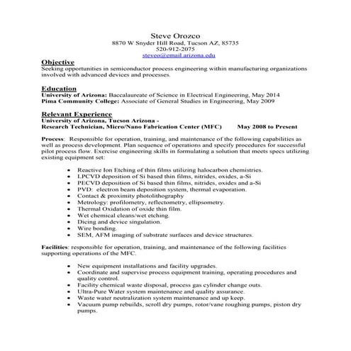 Orozco_Steve_Resume_June_12_ 2015 | PDF