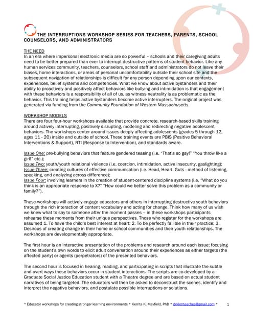 Gender and Development Workshops for Training | PPTX