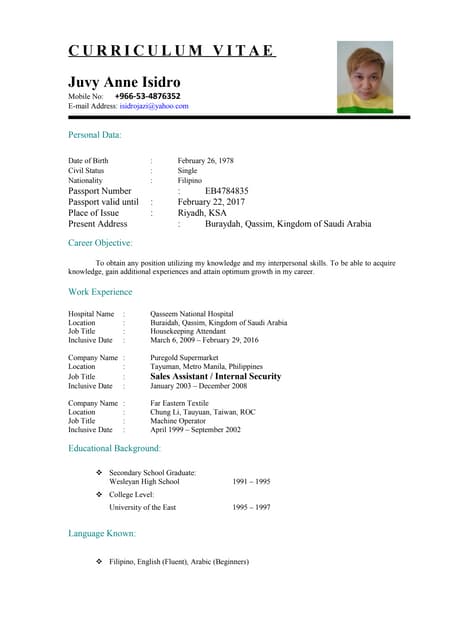 Juvy Anne Isidro presentations