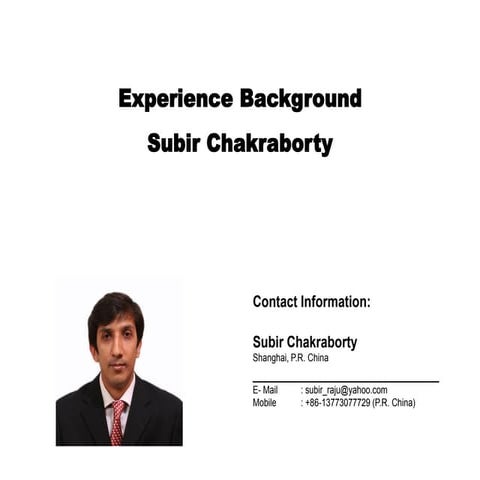 EXPERIENCE_BACKGROUND | PPT