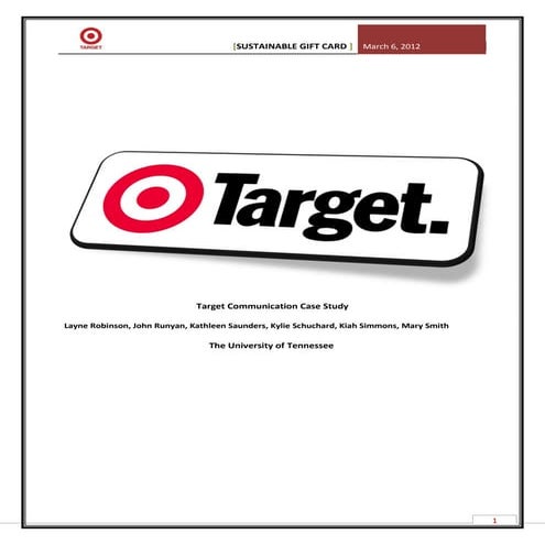 Target Communication Case Study - SWOT Analysis | PDF | Pet Supplies | Pets